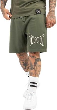 Tapout Lifestyle Basic Shorts, Olive/écru, M Hommes