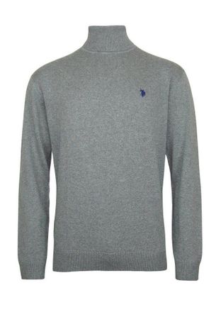 U.S.Polo Association Strickpullover Rollkragenpullover Langarmshirt mit Rollkragen (1-tlg)