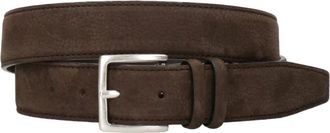 Orciani Homme, Accessoires, Brun, Taille: 95 CM Ceinture en cuir marron avec boucle argent&eacute;e