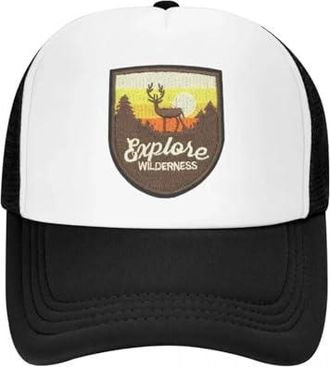Generic Casquette Trucker personnalis&eacute;e Explore pour Femmes et Hommes Ajustable Unisexe Style Nature Sauvage Casquette de Baseball d&eacute;t&eacute; Papa Cadeaux Les Sport