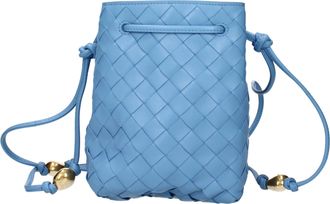 Bottega Veneta Femmes Sacs &agrave; Bandouli&egrave;re Bleu Ciel/Cuir Windy