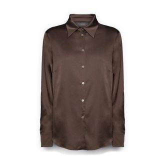 Elena Miro Damen, Blusen & Hemden, Braun, 2XLGr&ouml;&szlig;e