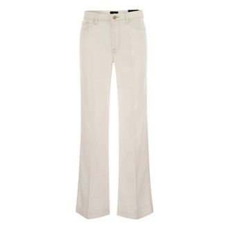 7 For All Mankind Weite Hosen - - Trousers - Damen - Wei&szlig; - W26