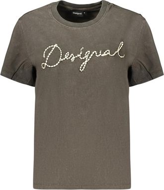 Desigual Neena Kurzarm-T-Shirt - - Tops - Damen - Grau - XS