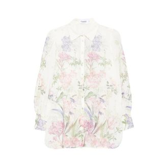 Charo Ruiz Ibiza Femme, Blouses et Chemises, Multicolore, Taille: 38 FR Aster Botanical Floral Shirt