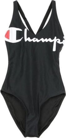 Champion Femme, Maillots de bain, Noir, Taille: 38 FR Maillot de Bain Une Pi&egrave;ce