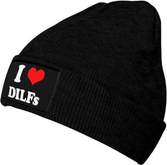 Generic &Eacute;pais Bonnet dhiver Tricot&eacute;, I Love Les Papas, Classique Chapeau dhiver Tricot&eacute;, Bonnet Hiver Chaud Tricot pour Adultes, Cyclisme, Ski