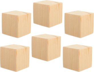 SOLUSTRE 6 St&uuml;ck M&ouml;belerh&ouml;hungen 5X5X5cm rutschfeste Bett und Sofaerh&ouml;hung aus Nat&uuml;rlichem Hartholz f&uuml;r Stabile Betterh&ouml;hung und Stauraumoptimierung