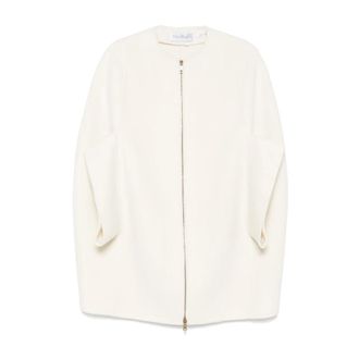Max Mara Placido Cape - - Jackets - Damen - Wei&szlig; - XS