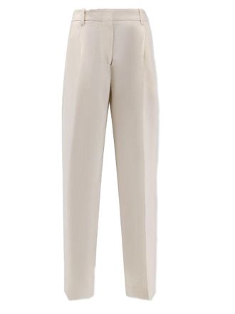 Toteme Viscose Trousers - Beige