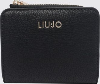 Liu Jo Kleine Geldb&ouml;rse mit metallischem Logo und Druckknopfverschluss