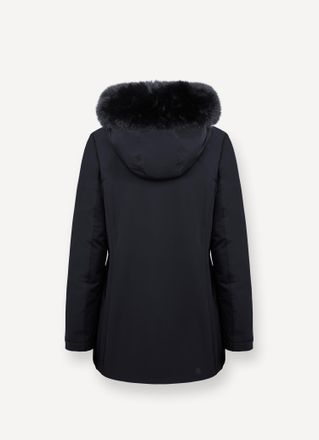 Colmar Womens Parka 3-Layer With Faux-Fur Hood Black Main Fabric: Polyamide Puffer Jackets