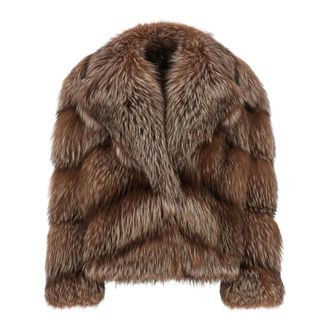 Simonetta Ravizza Patu Jacket - Femme - Vestes - Brun - Taille: 36 FR