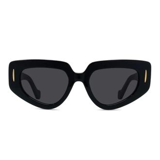 Loewe Femme, Accessoires, Noir, Taille: 51 MM Lunettes de soleil géométriques avec verres gris