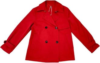 Marella Femme, Vestes, Rouge, Taille: 36 FR Trench crois&eacute;