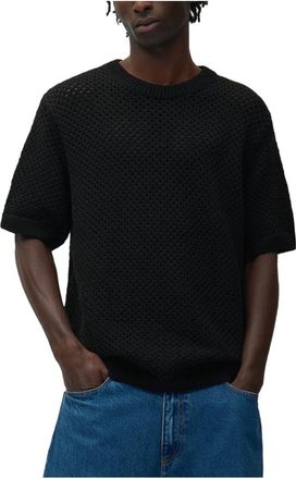 Arte Homme, Tops, Noir, Taille: S Crochet T-shirt