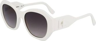 Karl Lagerfeld Femme, Accessoires, Blanc, Taille: ONE Size Lunettes de soleil &agrave; monture inject&eacute;e avec protection UV