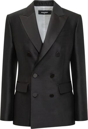 Dsquared2 Femme, Vestes, Noir, Taille: 36 FR Blazer Tuxedo
