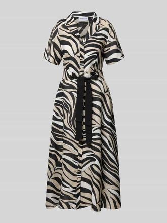 Marella Kleid aus reinem Leinen mit Reverskragen Modell SPACCHE