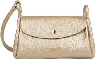 Lancaster | Accordéon Double - Sac Trotteur Cuir de Vachette Grainé Champagne - In - Nude
