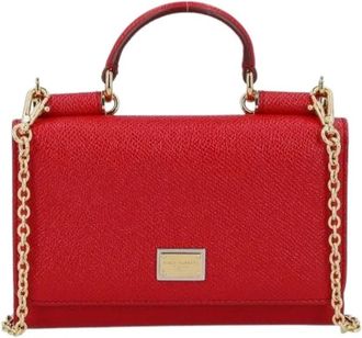 Dolce & Gabbana Pre-owned Sicily VON BAG Sac bandouli&egrave;re - Femme - Pre-owned - Rouge - Taille: ONE Size