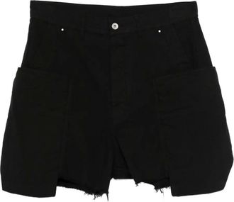 Rick Owens short à bords francs - Noir