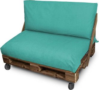 Happers Happers - Coussin palette dext&eacute;rieur Si&egrave;ge 120x80x20 Turquoise Naylim Mate