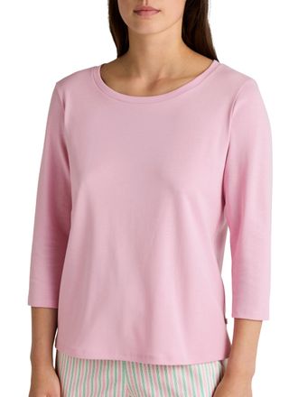 CALIDA Favourites Shirt mit 3/4-Arm Damen, aus Baumwolle, atmungsaktiv, lockerer Schnitt, pflegeleicht