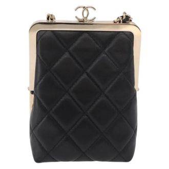 Chanel Pre-owned Vintage Leder Umh&auml;ngetasche - - Pre-owned - Damen - Schwarzk - ONE SIZE