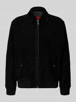 HUGO BOSS Super Slim Fit Lederjacke aus Ziegenleder Modell Lemai