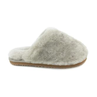 Mou Pantoufle fourr&eacute;e ferm&eacute;e - Femme - Chaussures - Gris - Taille: 35 EU