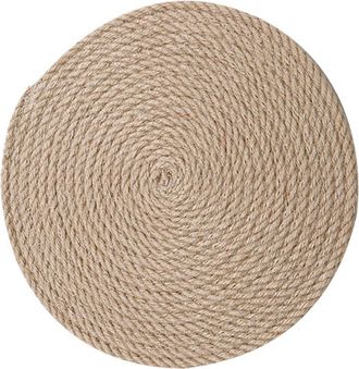 Artibetter Amerikanischer Landhausstil XL Tischmatte aus Leinen Hitzebest&auml;ndig Isolierend rutschfest Geeignet f&uuml;r Haushalt Teestube Sch&uuml;tzende Unterlage f&uuml;r Tell