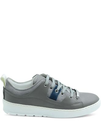 Dior baskets &agrave; plaque logo - Gris