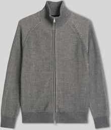 Marc O'Polo Strickjacke aus Wolle mit Stehkragen