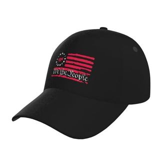 Generic Chapeau De Baseball Nous, Le Peuple, Drapeau des &Eacute;tats-Unis De 1776 Chapeau De Sport Respirante L&eacute;g&egrave;re Casquette Sandwich, pour Ext&eacute;rieur, Sport, Gar&ccedil;