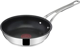 T-fal Jamie Oliver by Tefal Cooks Classics Bratpfanne 24 cm, Edelstahlpfanne Induktion mit Antihaftversiegelung, für alle Herdarten geeignet, backofenfest b