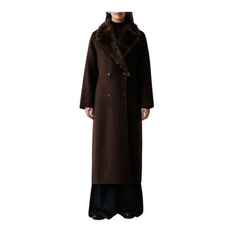 Kaos M&auml;ntel - - Coats - Damen - Braun - M