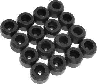 DOITOOL 16stücke Gummi Pad Fußpolster Für Verstärker Lautsprecher Gehäuse Tischbein Möbelbein Schutzbügel Vibrationen Reduzieren rutschfeste Basis Kissen