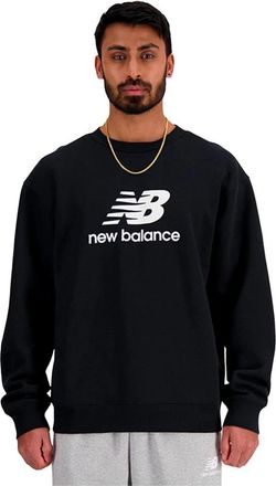 New Balance Homme, Sweatshirts et sweats &agrave; capuche, Noir, Taille: XL Sweat &agrave; logo Logo Crew Sport Essentials