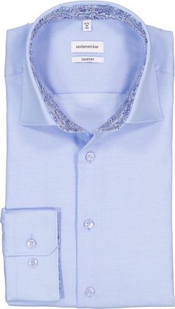 Seidensticker Seidensticker Herren Hemd blau Baumwolle