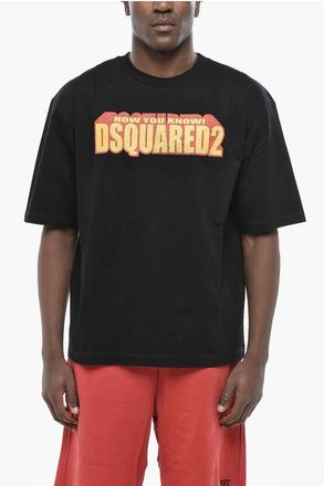 Dsquared2 Loose-Fit T-Shirt NOW YOU KNOW Cotton size Xs