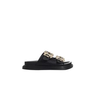 Just Cavalli Femme, Chaussures, Noir, Taille: 37 EU Sandales de plage