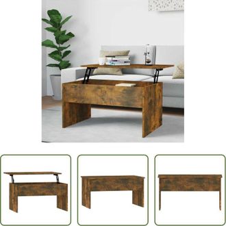 vidaXL Wohnzimmer Tisch - Couchtisch R&auml;uchereiche 80x50,5x41,5 cm Holzwerkstoff