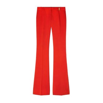 Versace Wool DV Pants - - Trousers - Damen - Rot - S
