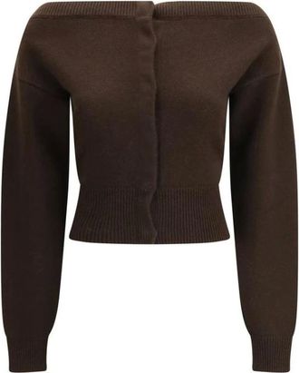 Tom Ford Femme, Pulls, Brun, Taille: 40 FR Cardigan de luxe en cachemire
