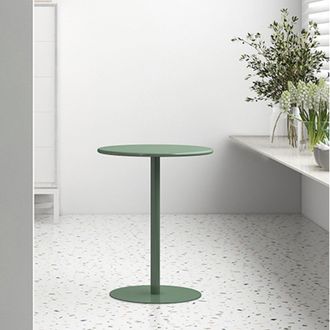 Generic Platzsparender Bistrotisch, gr&uuml;ner Bartisch, hoher Stehtisch f&uuml;r die K&uuml;che, moderner Esstisch mit stabilem Gestell, runder, hoher Tischplatte aus Meta