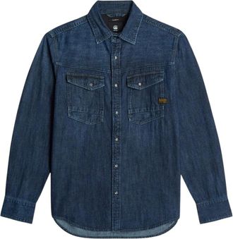 G-Star Homme, Chemises, Bleu, Taille: L Chemises en denim