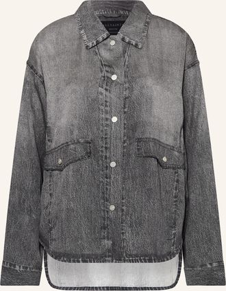 AllSaints Allsaints Hemdbluse Hettie In Jeansoptik grau