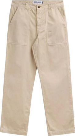 Sebago Homme, Pantalons, Gris, Taille: L Pantalone 100% Cotone