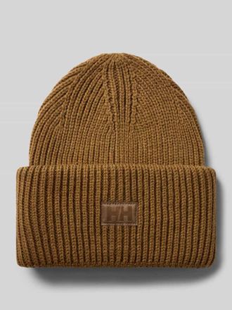 Helly Hansen Beanie in Strick-Optik mit Logo-Patch